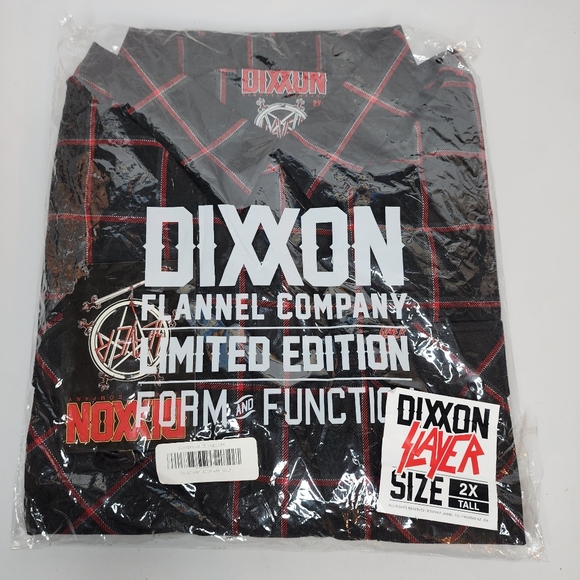 DIXXON | Shirts | Dixxon X Slayer Flannel Shirt Collab Mens 2xlt 2xl ...